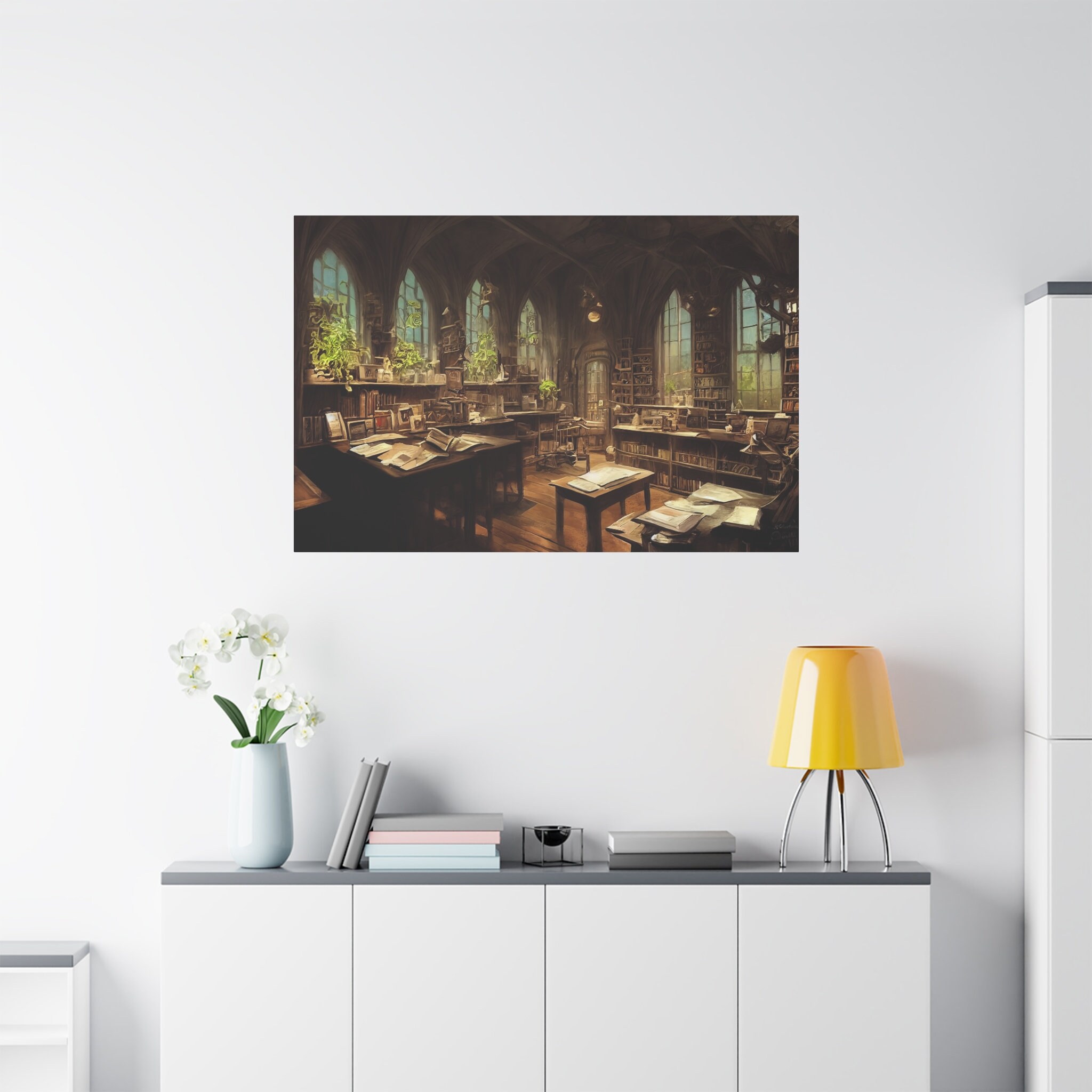 Fantasy School Classroom Painting Wizard Botany Class - Etsy Australia