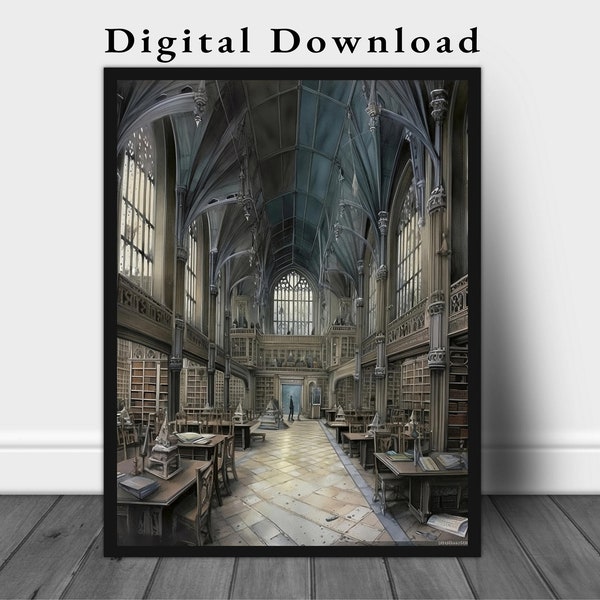 Library Art - Etsy
