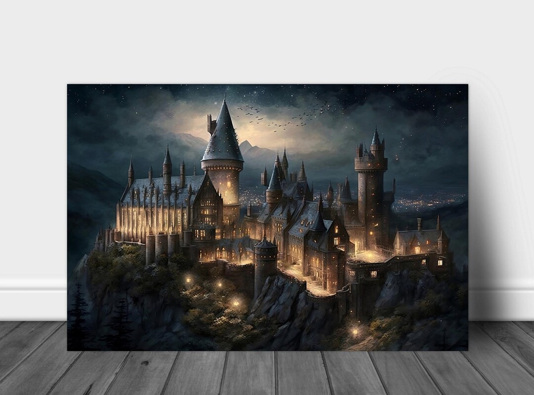 Wizard Academy Painting Print Wizardry School Painting Wizard School ...