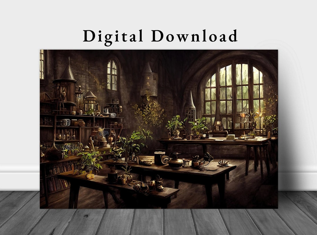 Fantasy Botany Class Printable Art | Wizardry Academy Botany Class Art ...