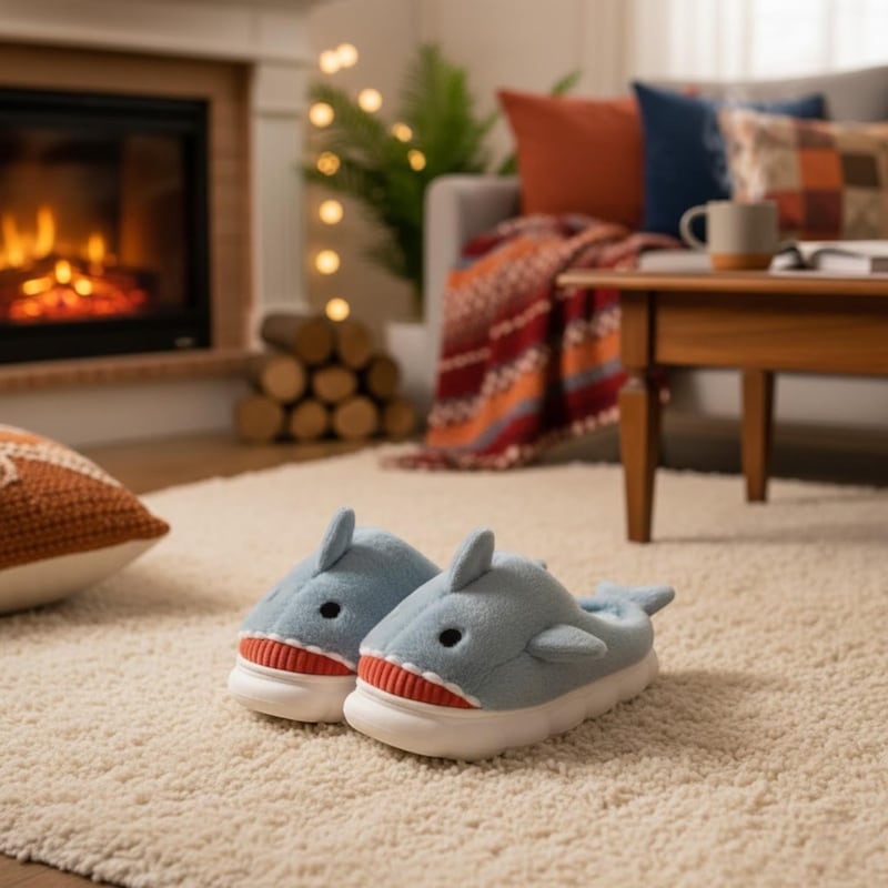 Shark Slippers - Etsy