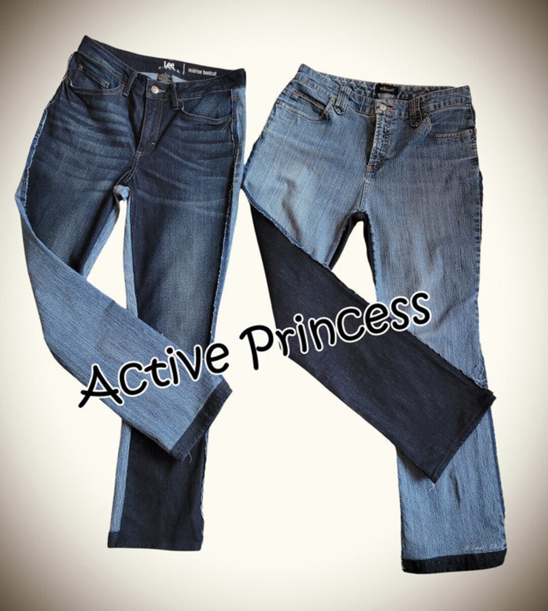 Two Pairs of Best Friend Matching Jeans, Size 8, Twin Day Jeans, Unique ...