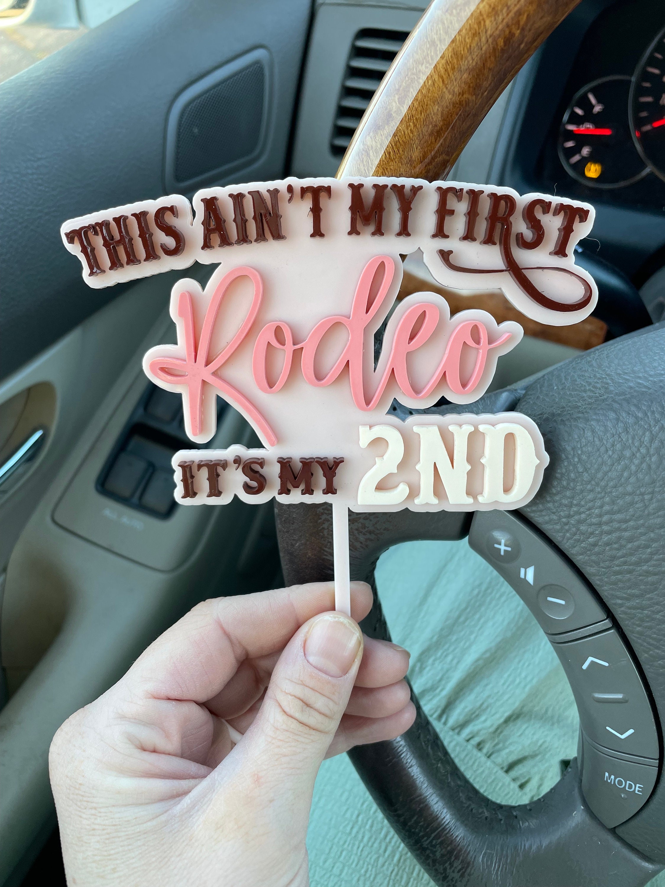 Happy Birthday Cake This Aint My First Rodeo Its My Second Birthday ...