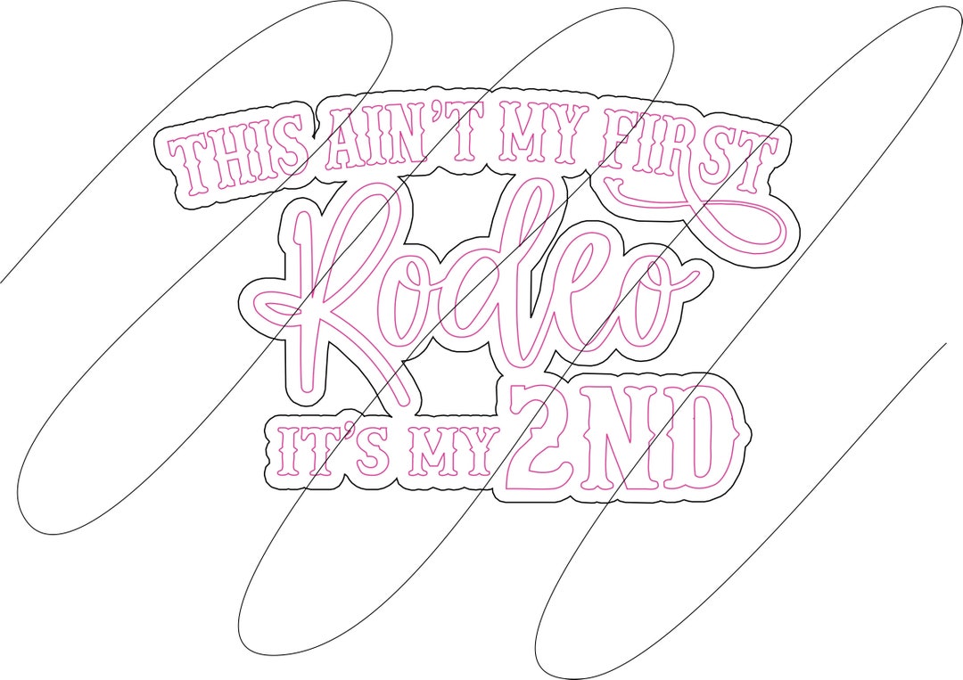 Happy Birthday Cake This Aint My First Rodeo Its My Second Birthday ...