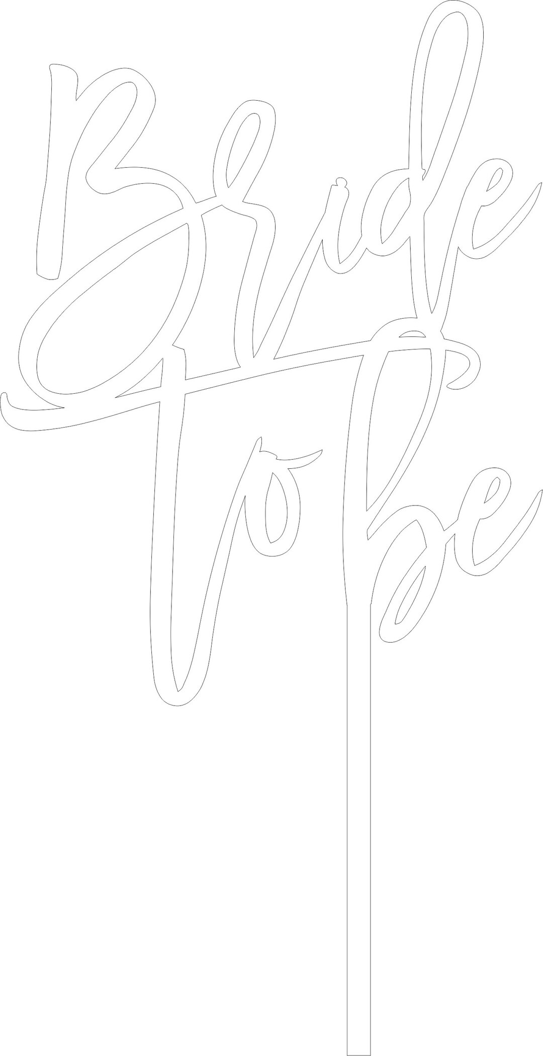 Bride to Be Cake Topper Digital File - Etsy