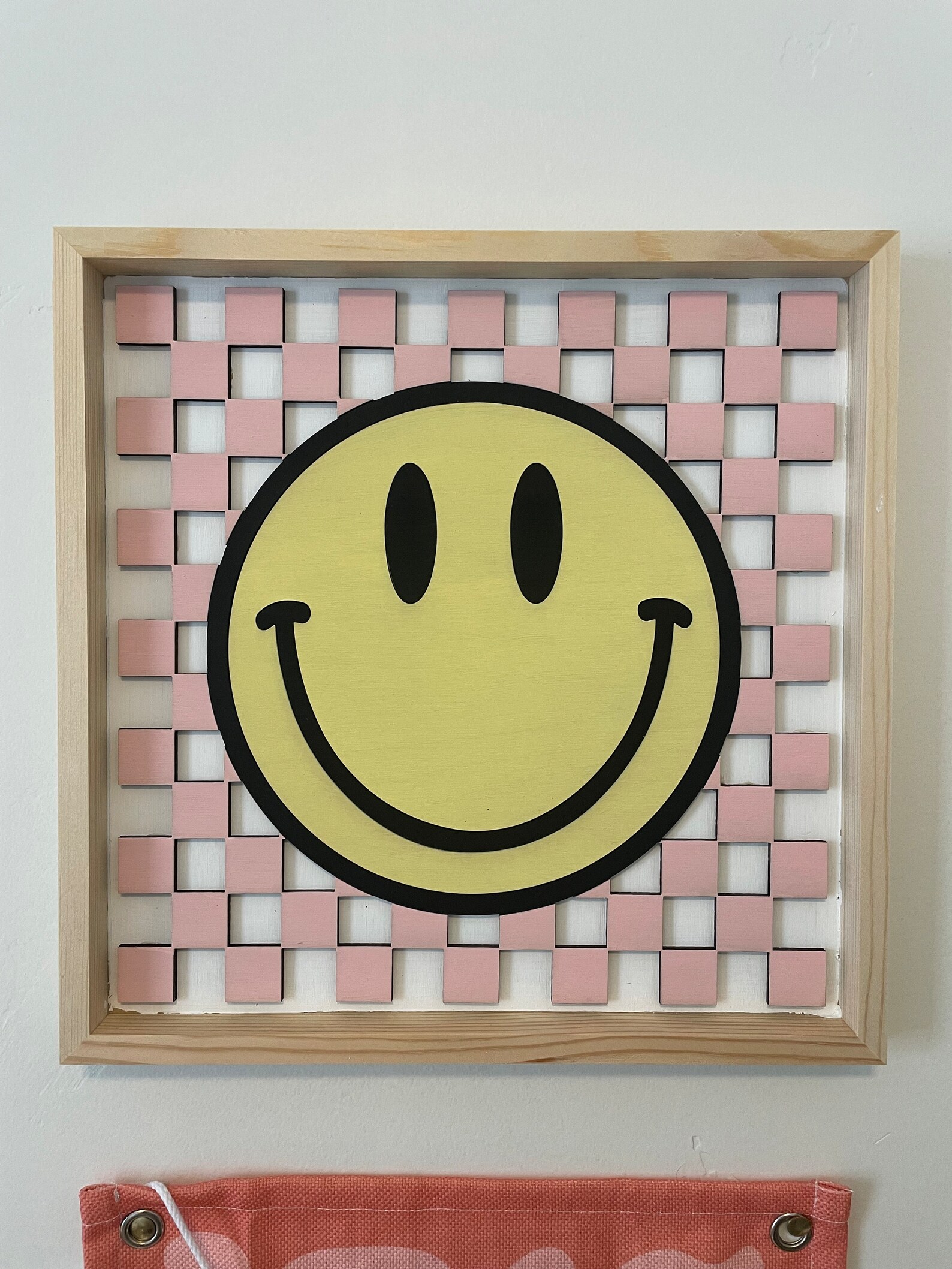 Checkered Smiley Face Laser Cut File Glowforge SVG - Etsy
