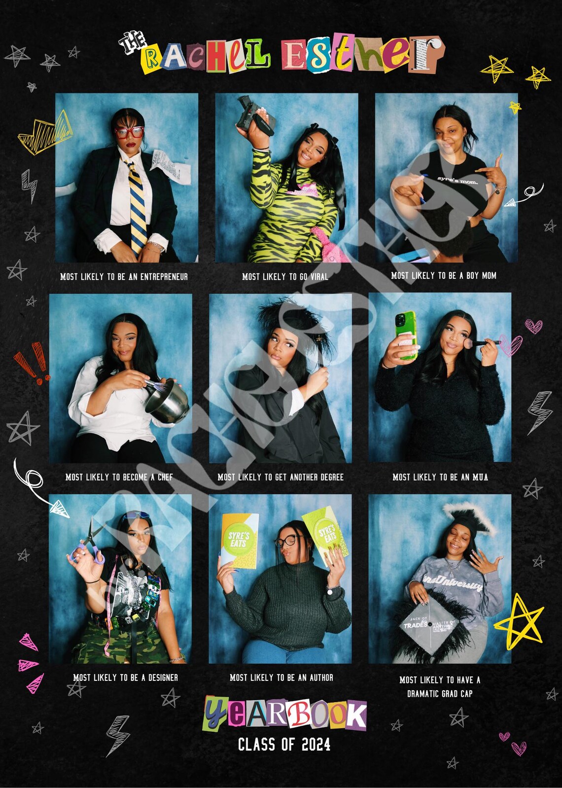 Yearbook Graduation Photoshoot Customizable Template – Customizable 9 ...