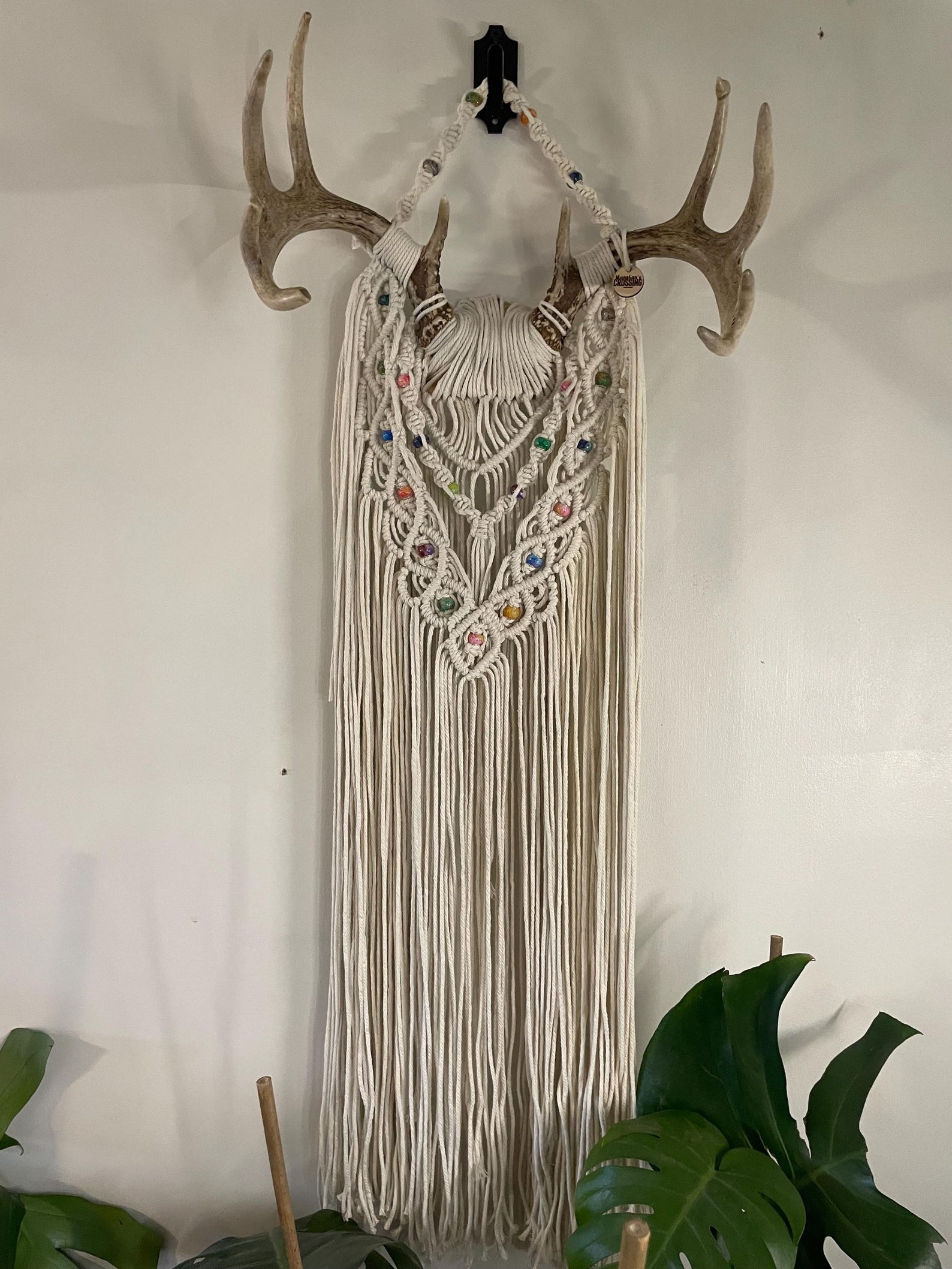 Macrame Deer Wall Art - Etsy