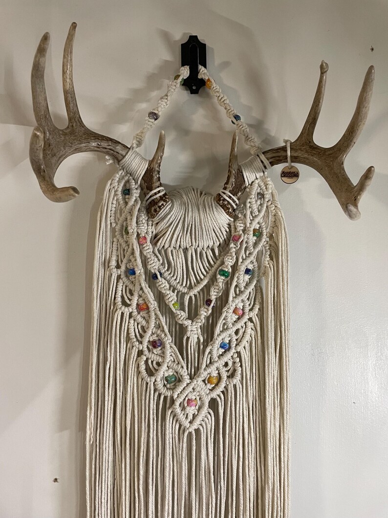 Macrame Deer Wall Art - Etsy