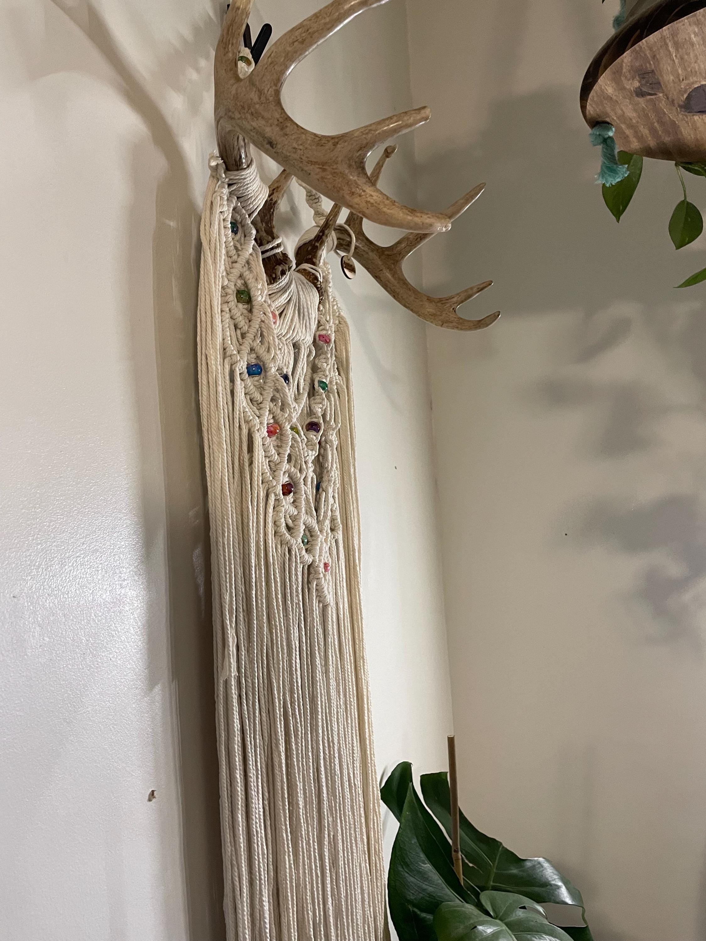 Macrame Deer Wall Art - Etsy