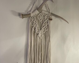 Deer Antler, Macrame Wall Hanging Art - Etsy