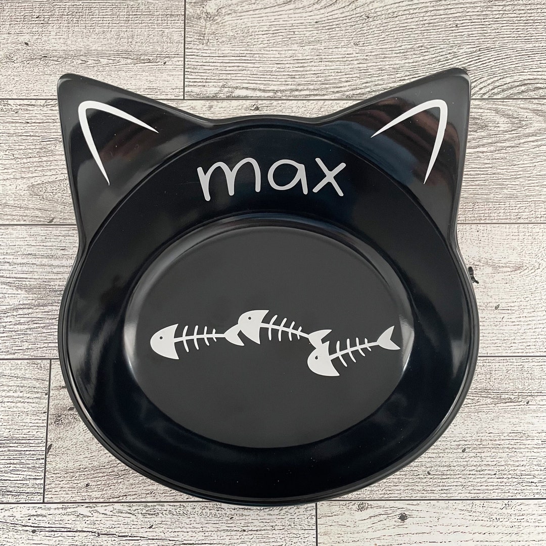 Whisker Friendly Custom Cat Bowl - Personalized With Your Cat Name - Etsy
