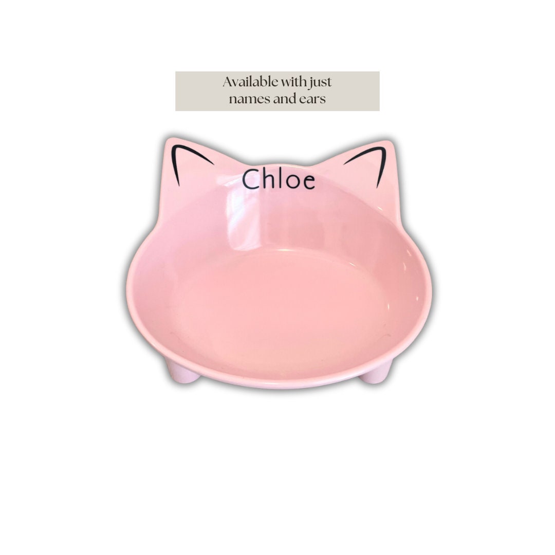 Custom Cat Bowl - Personalized With Your Cat Name. Cat Dad Gift, Cat ...
