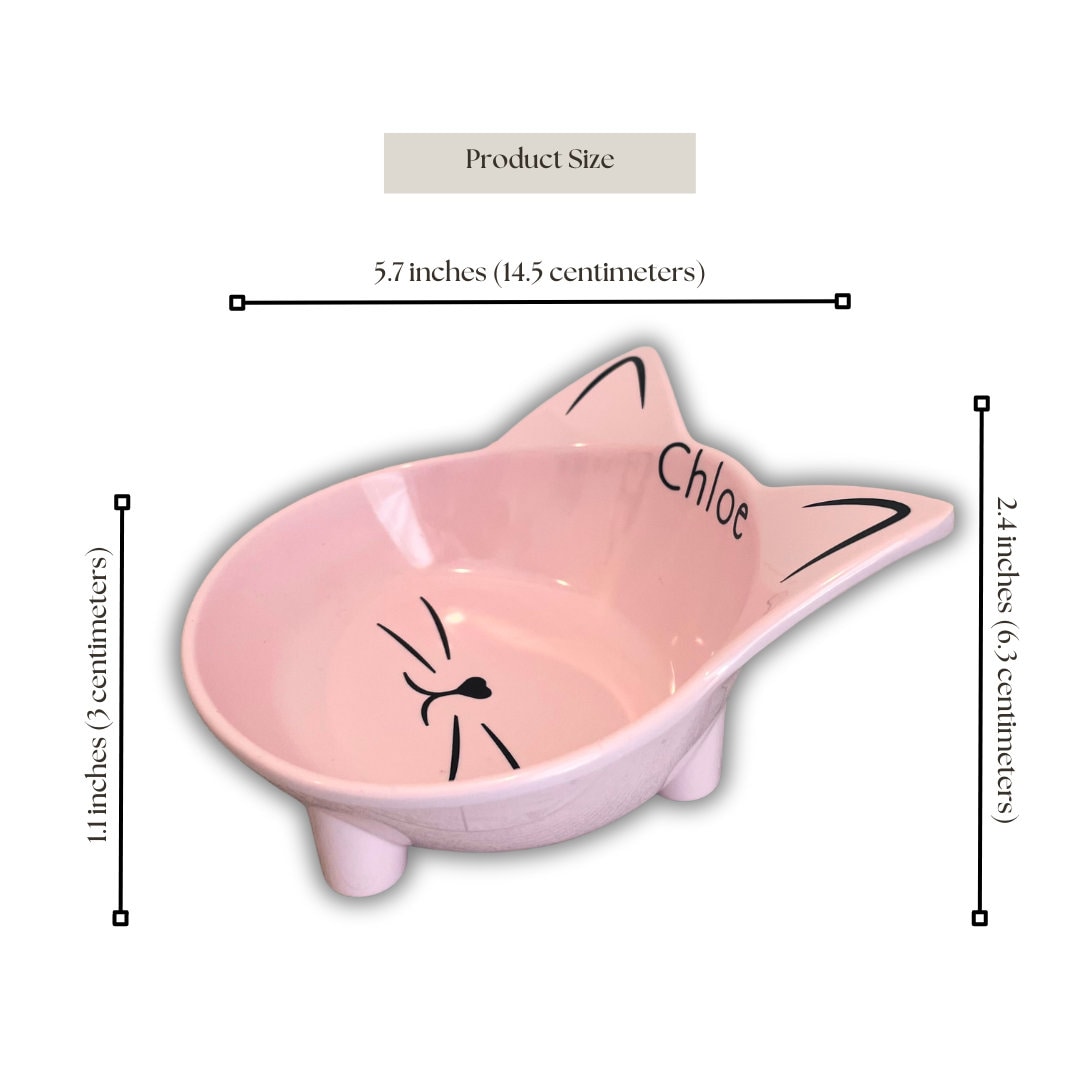 Custom Cat Bowl - Personalized With Your Cat Name. Cat Dad Gift, Cat ...