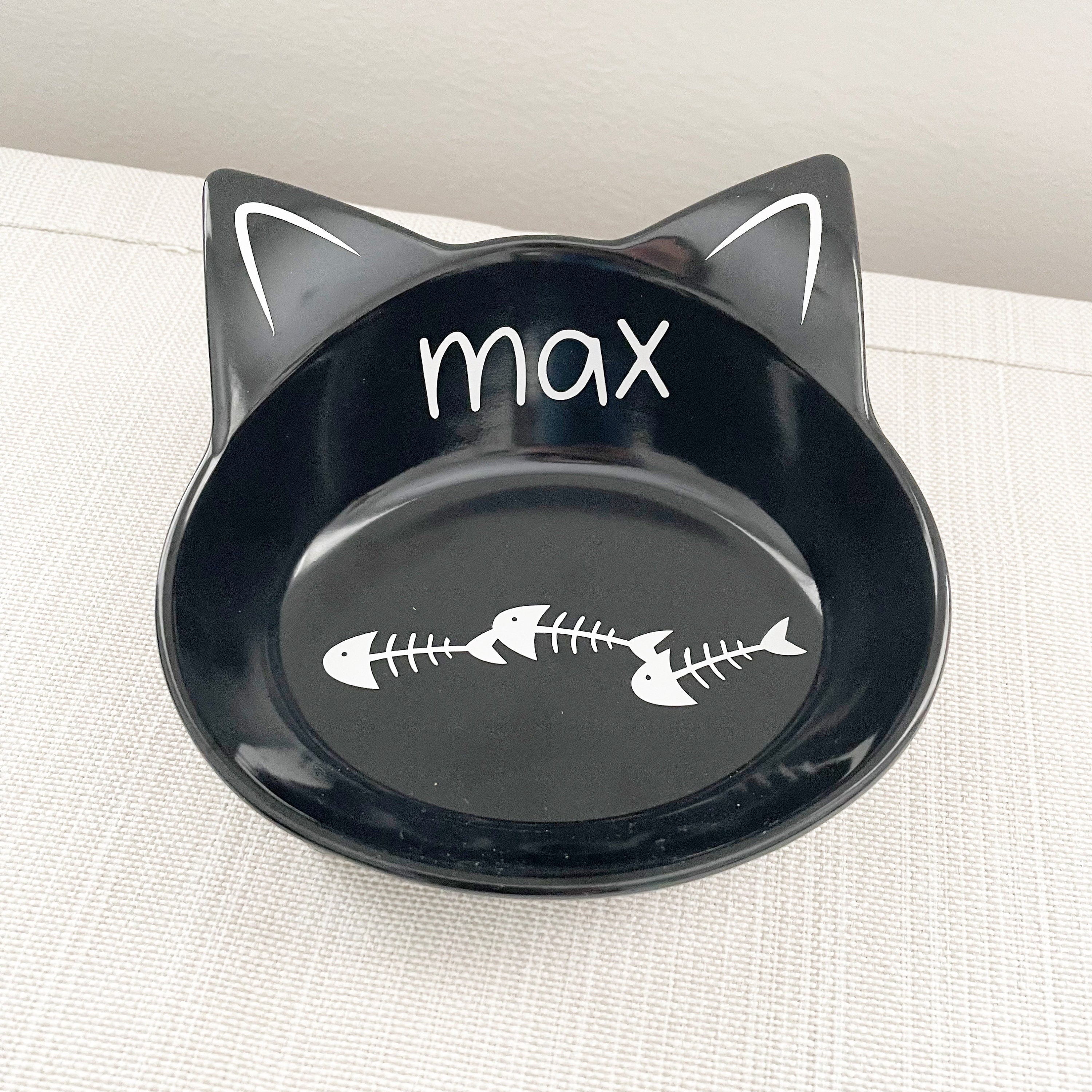 Whisker Friendly Custom Cat Bowl - Personalized With Your Cat Name - Etsy