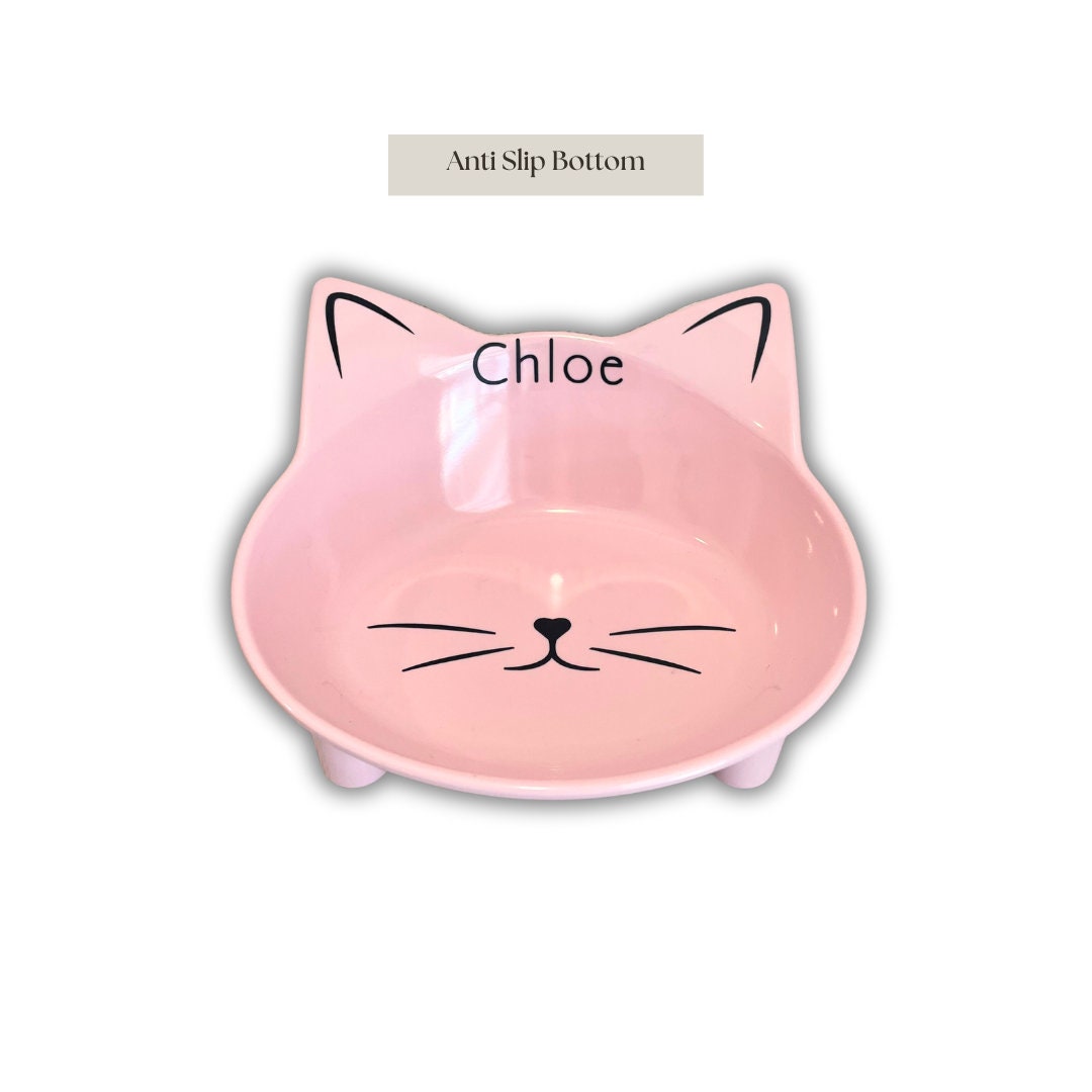 Custom Cat Bowl - Personalized With Your Cat Name. Cat Dad Gift, Cat ...