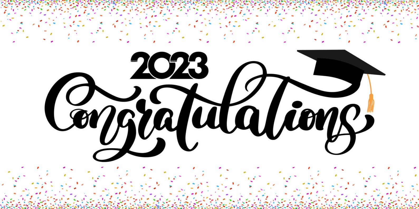 Printable 2023 Graduation Banner, White Printable Banner, White ...