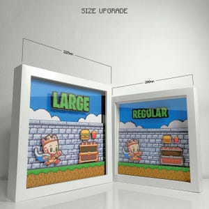 Alien Vs Predator Arcade Pixel Art Shadow Box - Handmade - 3D Layered ...