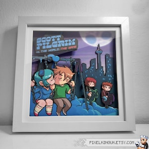 Scott Pilgrim Vs. the World: the Game Pixel Shadow Box Classic Gaming ...