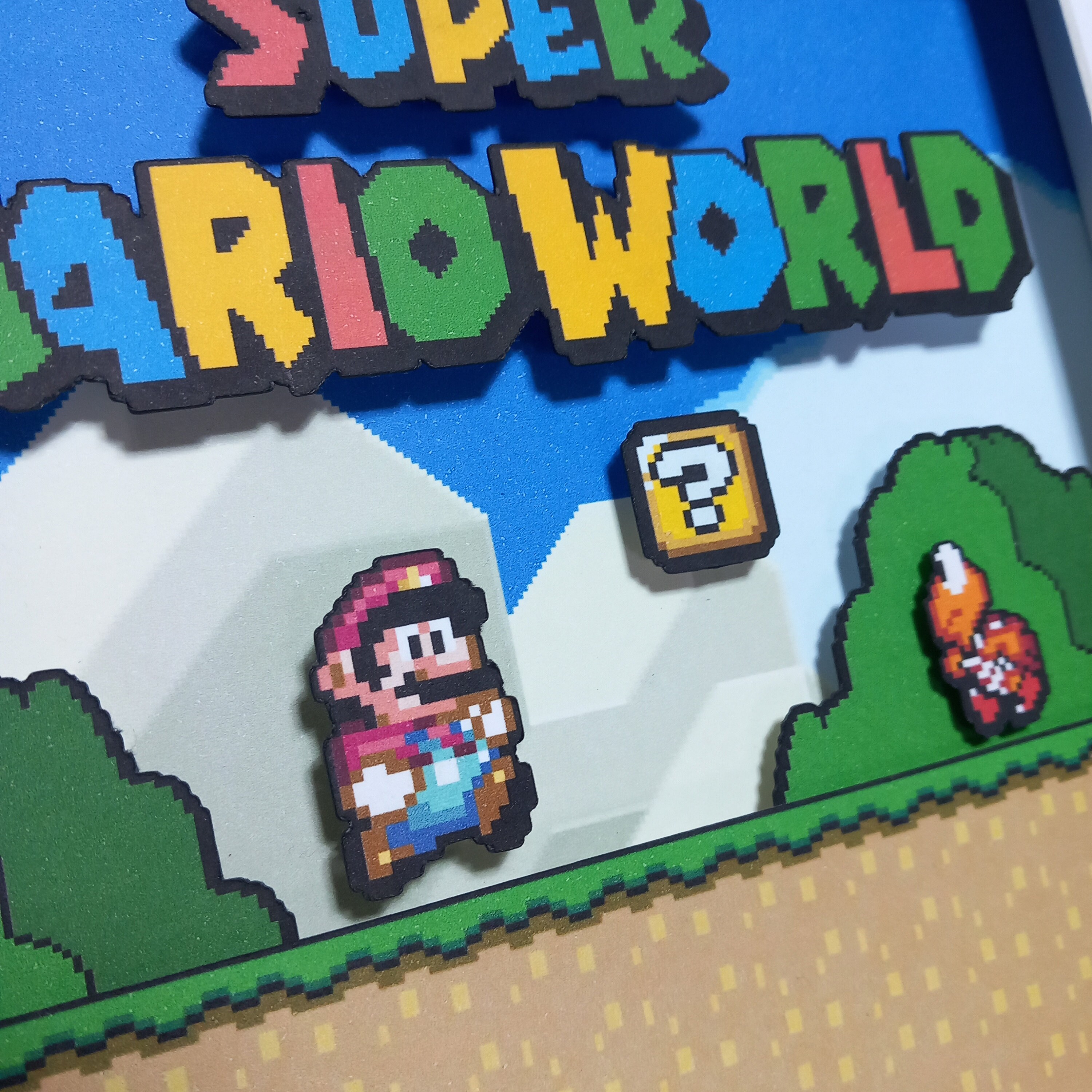 Super Mario World Retro Shadow Pixel Box Art - Etsy Canada