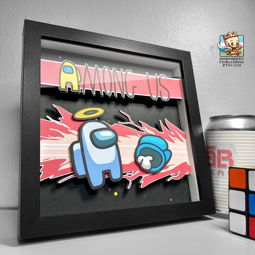 Among Us Shadow Box Art Handmade 3D Layered Framed - Etsy