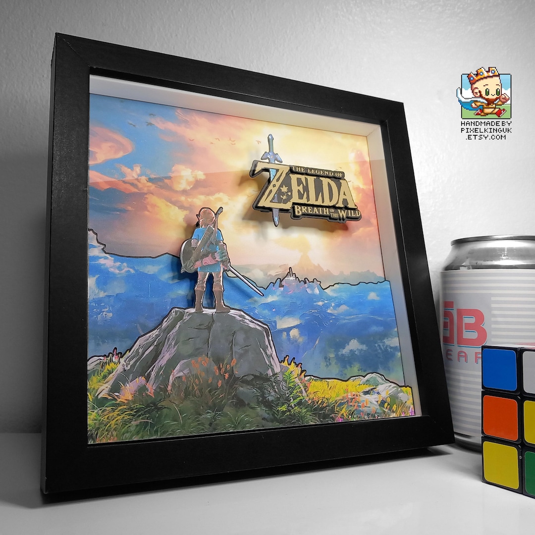 Zelda Breath of the Wild Layered Art Shadow Box 3D Framed - Etsy