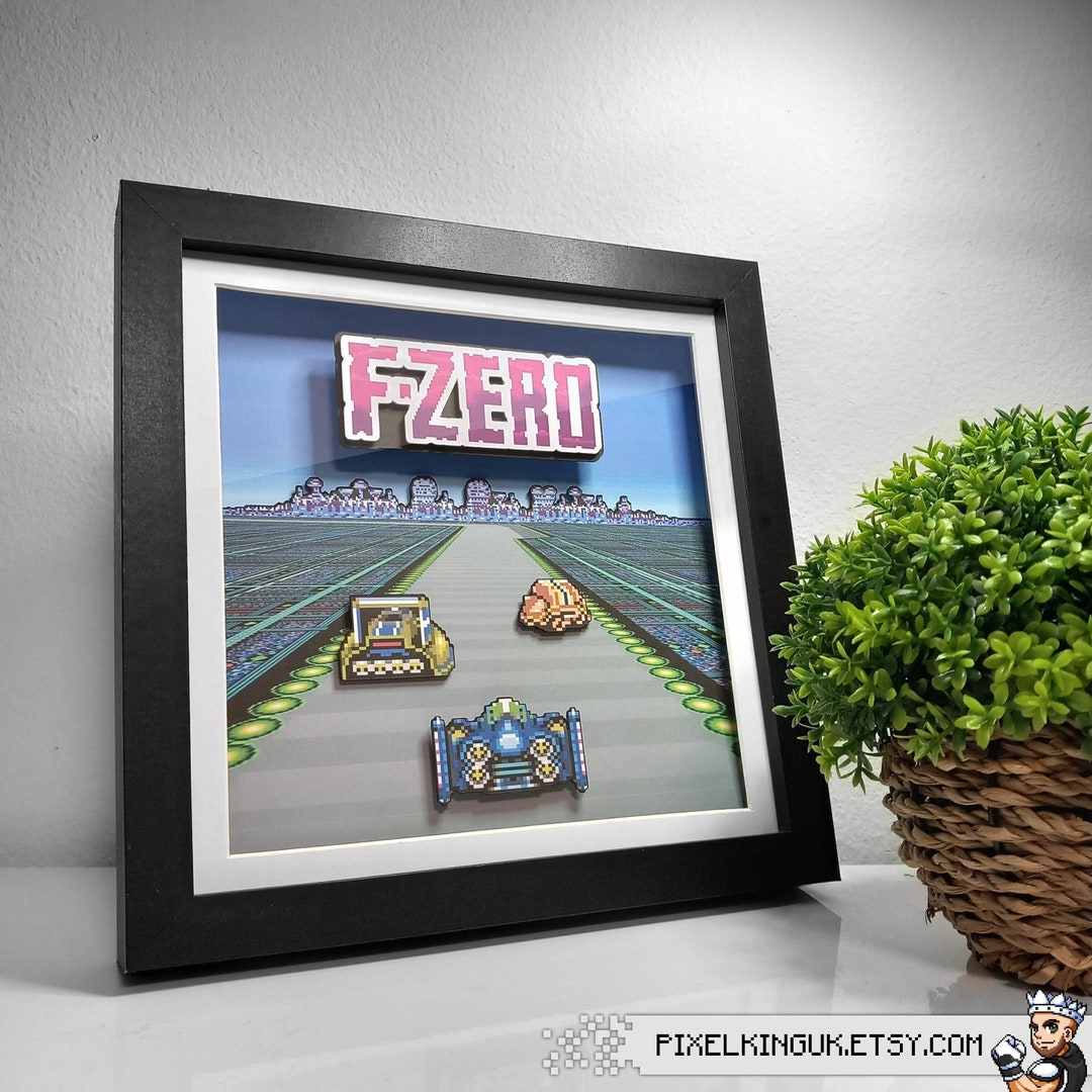 F-zero Layered Pixel Art Shadow Box 3D Framed - Etsy
