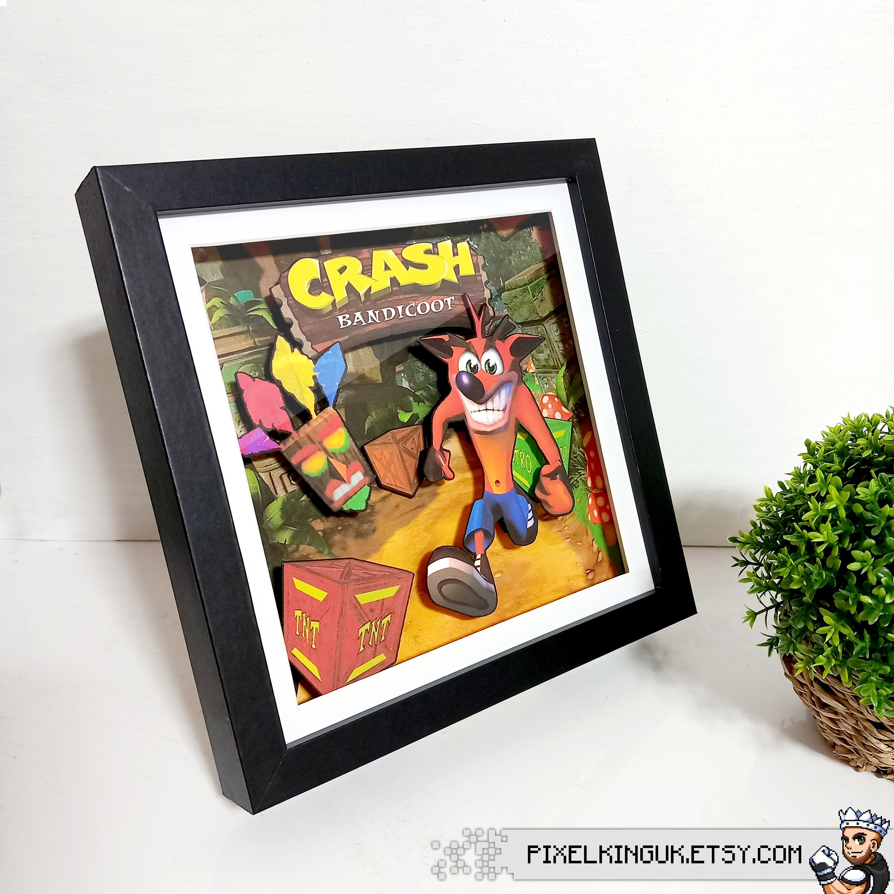 Crash Bandicoot Retro Shadow Pixel Box Art - Etsy