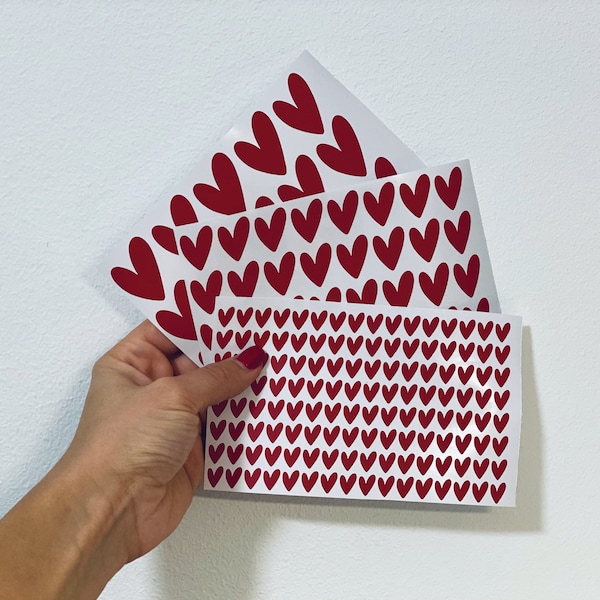 Small Heart Stickers - Etsy