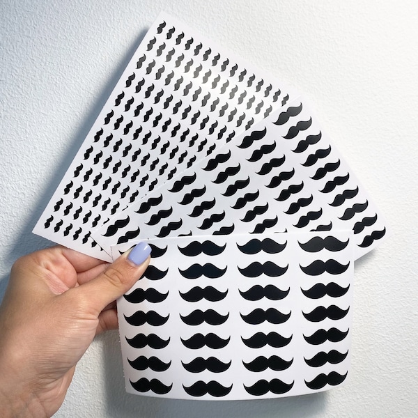 Mustache Stickers - Etsy