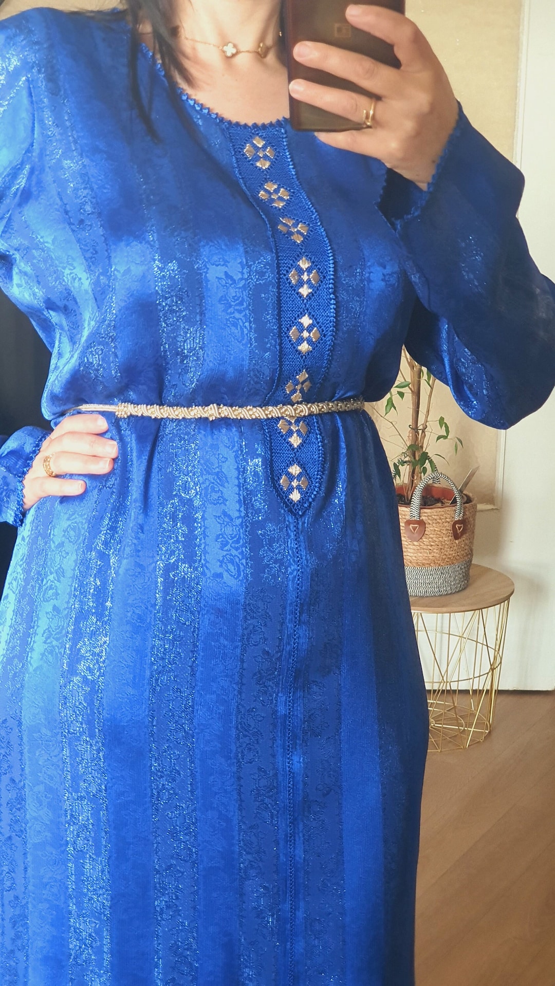 Caftan marocain en jawhara ,Caftan randa,tenue traditionnelle avec petite cienture - Etsy France
