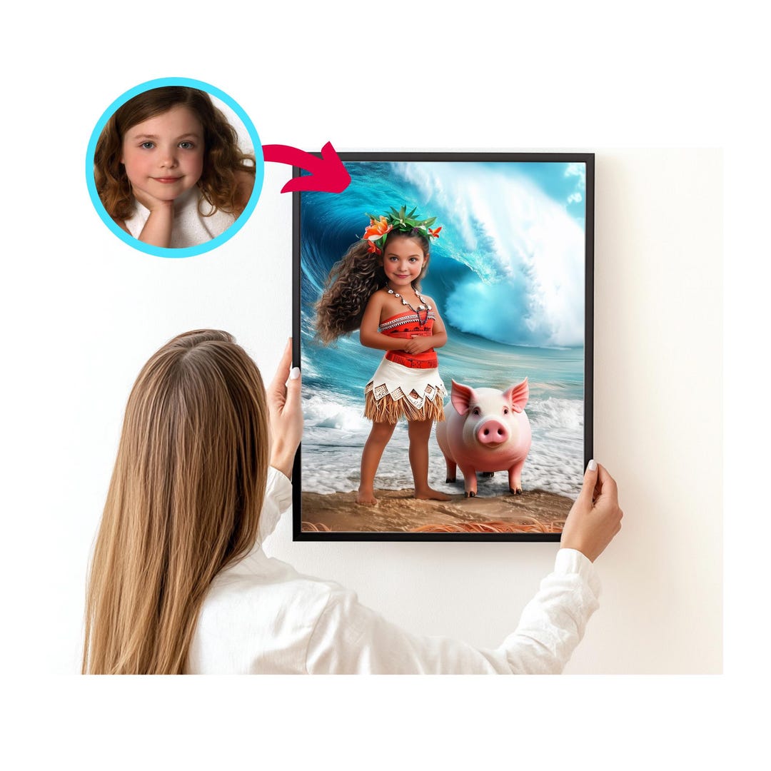 Custom Mona Face Swap Portrait Welcome Sign (digital Download) - Etsy