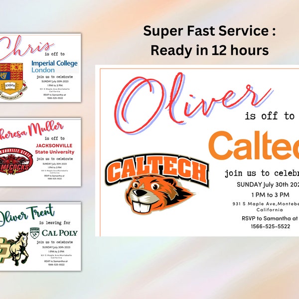 College Signing Invitation - Etsy