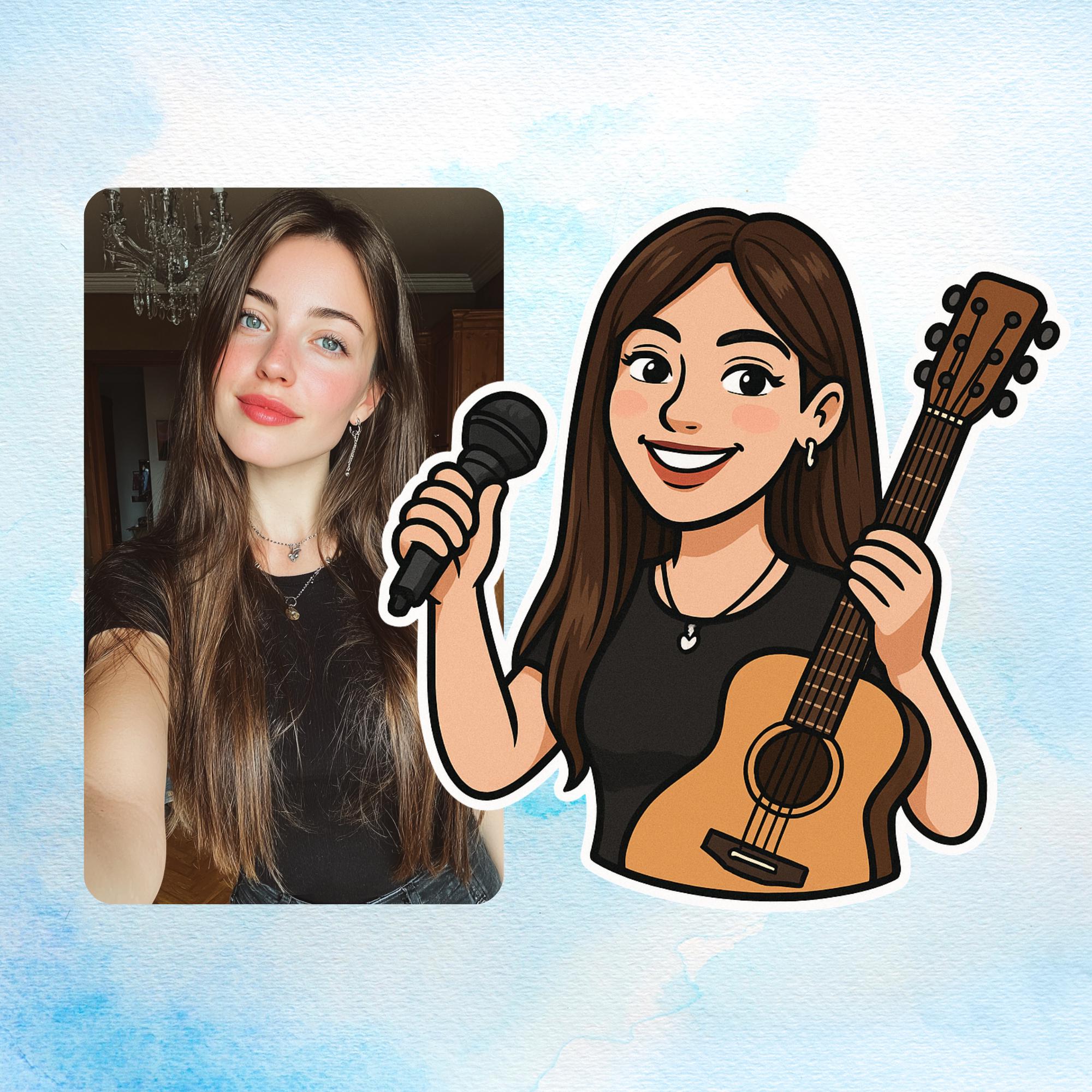 Custom Cartoon Portrait Logo: PNG Clipart, Commercial Use (digital ...