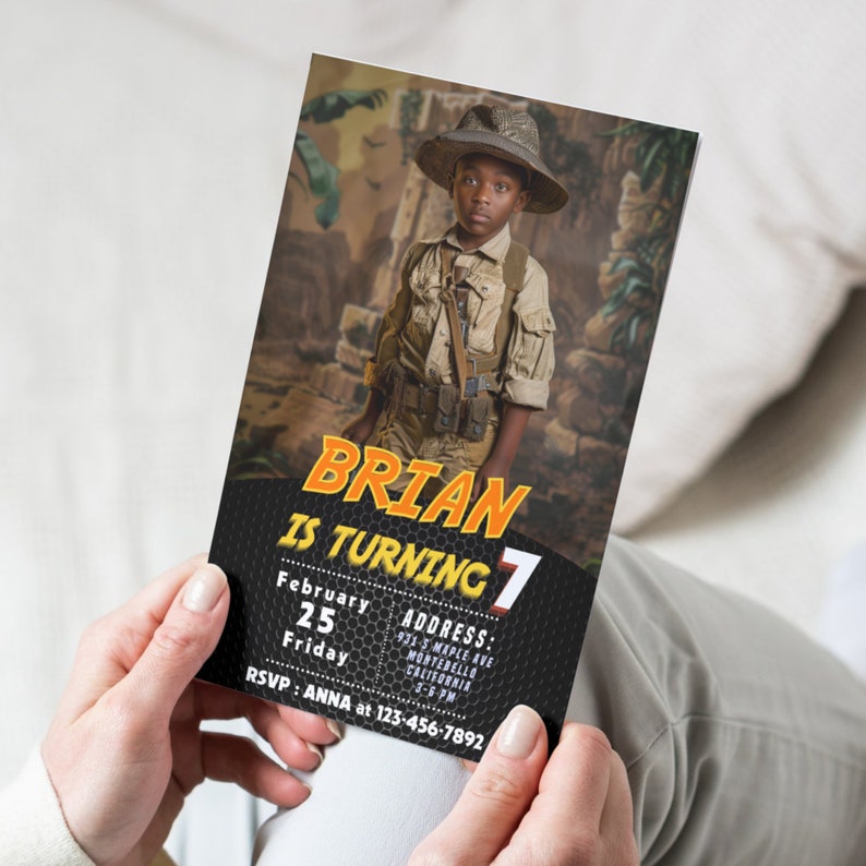 Custom Indiana Personalized With Photo Birthday Invitation Indiana ...