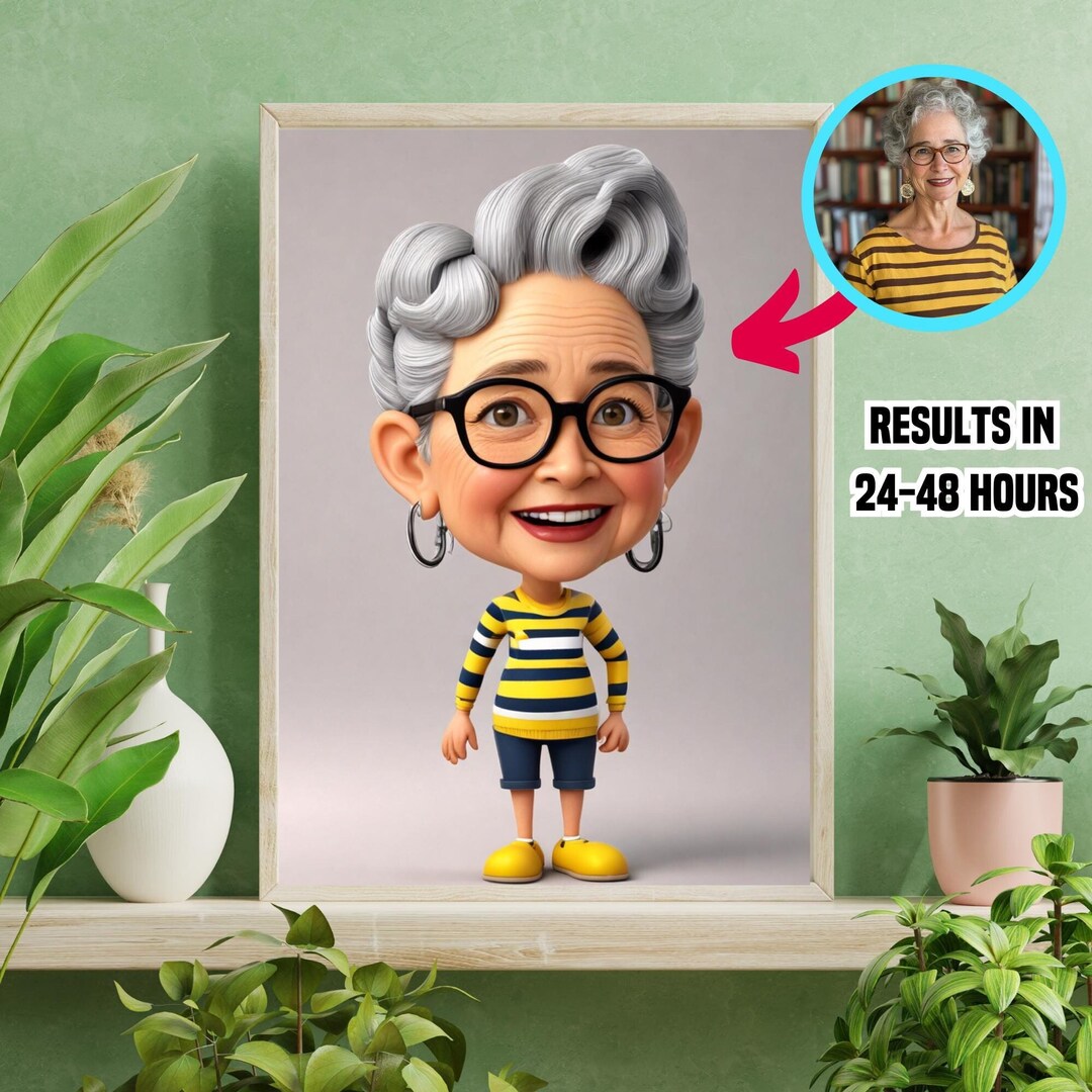 Custom Portrait Caricature Cartoon Funny Caricature Digital Cartoon ...