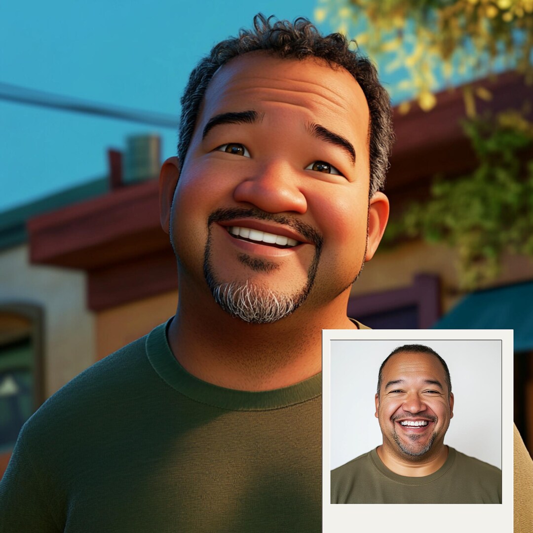 Custom Portrait Pixar, Pixar Style Portrait From Photo Christmas Gift ...