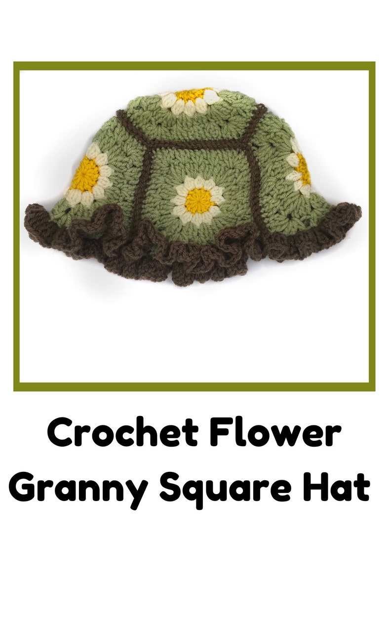Easy Granny Square Bucket Hat Pattern-perfect for the Summerzip File ...