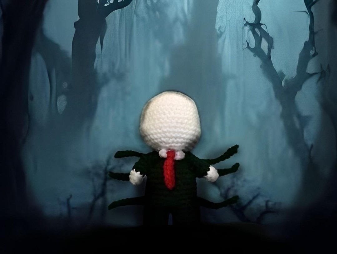 Adorable Crochet Slenderman - Etsy