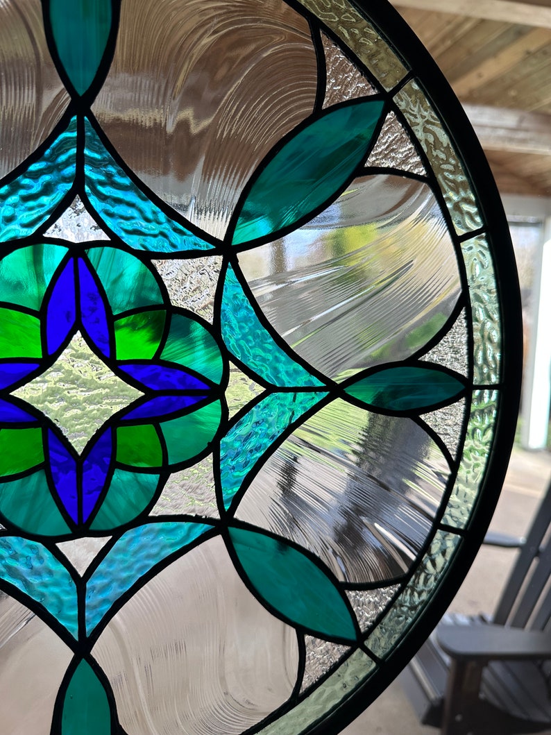 Stained Glass Window Panel Stardust - Etsy