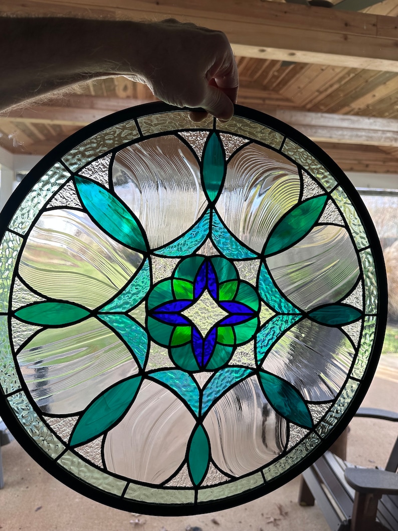 Stained Glass Window Panel Stardust - Etsy