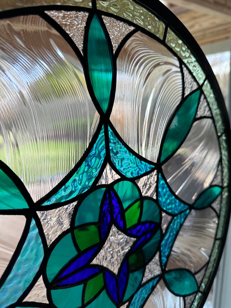 Stained Glass Window Panel Stardust - Etsy