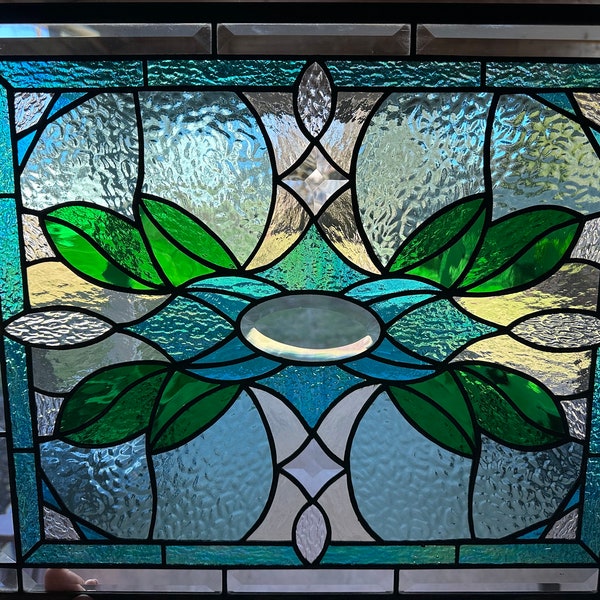 Stained Glass Window Panel Horizontal - Etsy