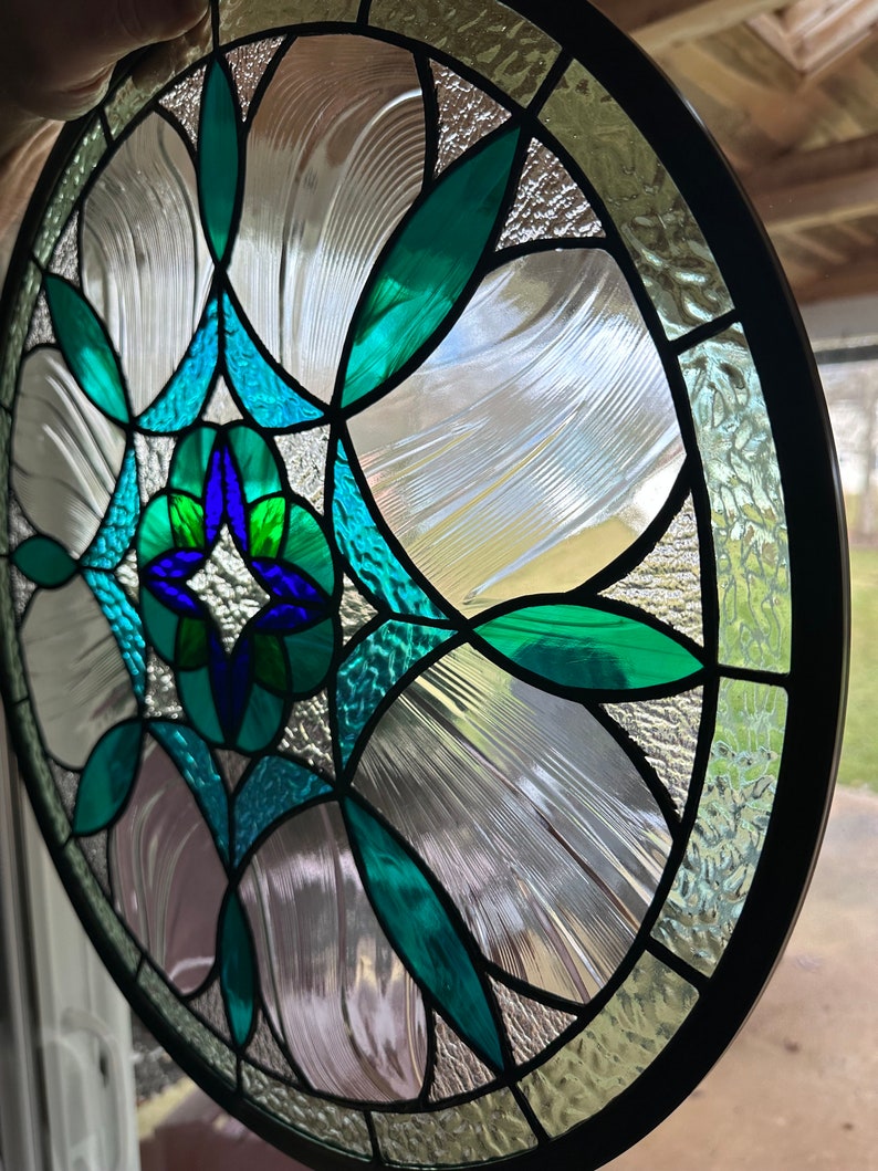 Stained Glass Window Panel Stardust - Etsy