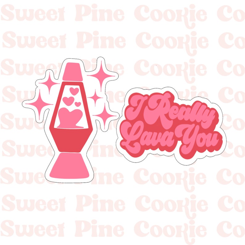 I Lava You Valentines Day Cookie Cutter Love Lava Lamp - Etsy