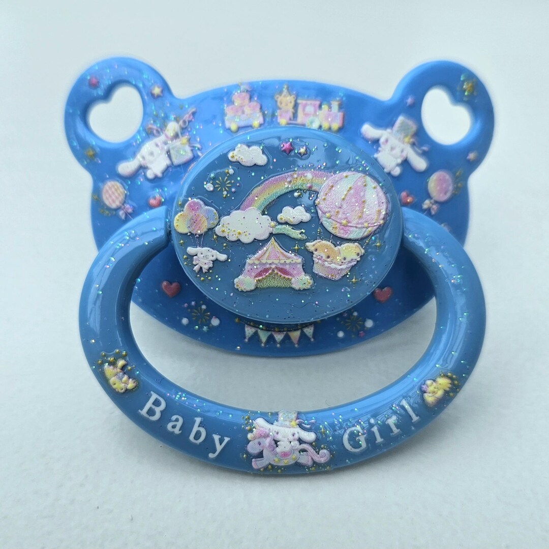 Blue Baby Girl Bearshaped Paci - Etsy
