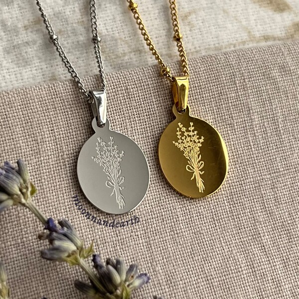 Lavender Necklace - Etsy