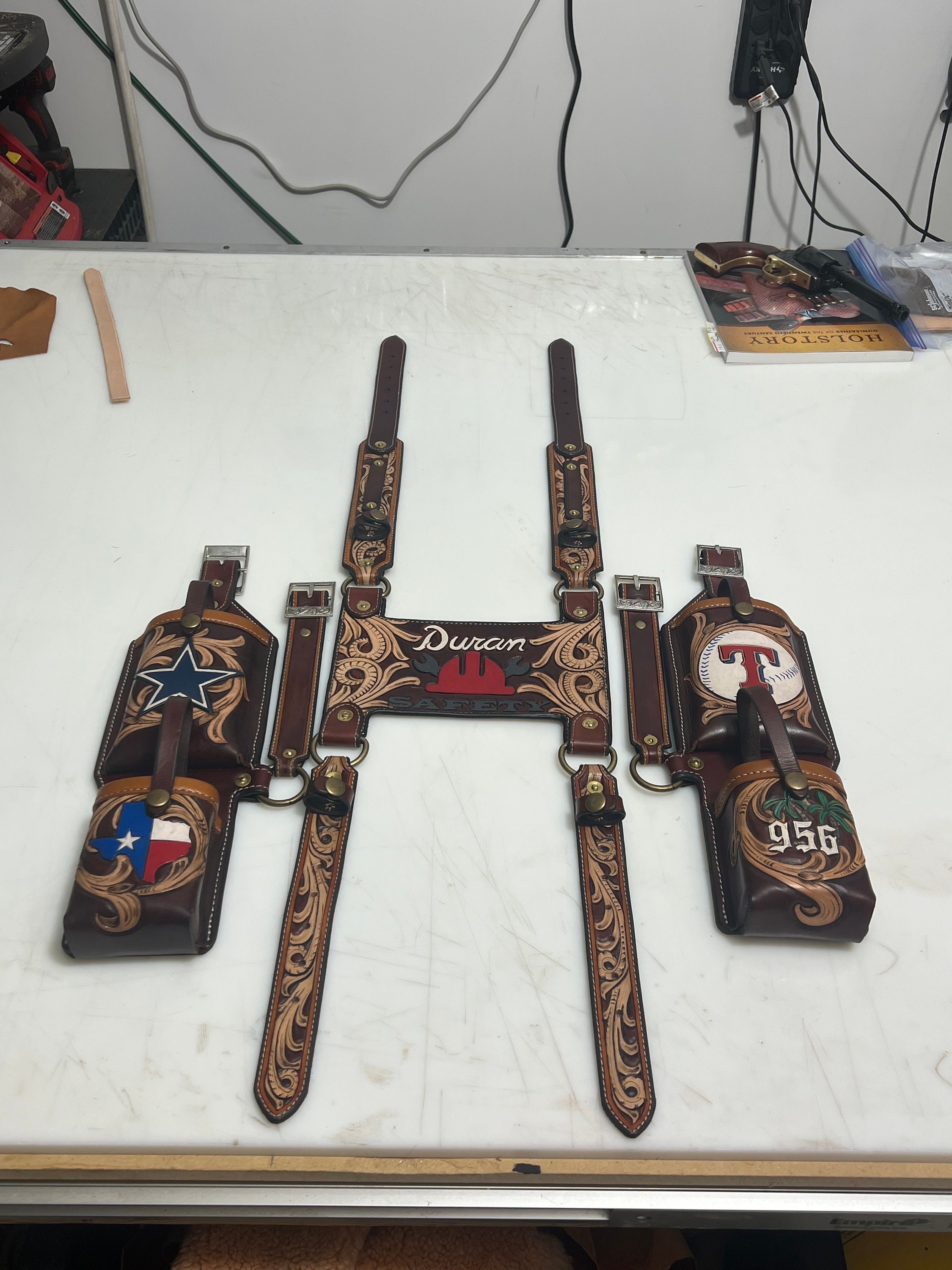 Custom Leather Radio Holster / Leather Radio Harness - Etsy