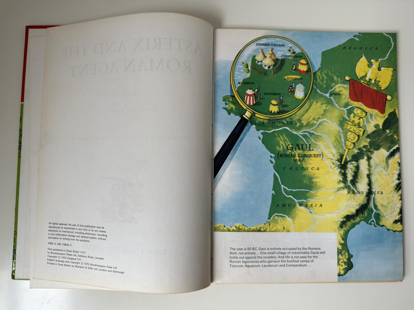 Asterix and the Roman Agent, First UK Edition, 1972 Hardcover - Etsy