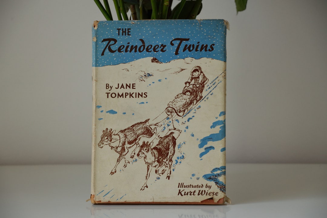 Vintage Children's Book, the Reindeer Twins by Jane Tompkins, First ...